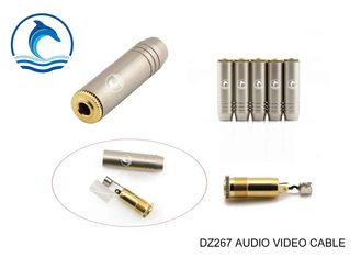 Durable Audio Video Cable 6.5mm Stereo TRS Male Plug And 3.5mm Female Plug