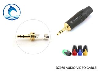 3.5mm Male Plug Video Adapter Cable , Optical Audio Cable With XLR Male Female Connector
