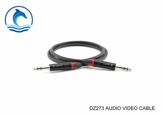 6.35mm Connector Audio Visual Cable DZ273 Double 6.35mm Stereo Plug Design