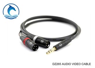 DZ265 Audio And Video Cables With XLR Male Plug / XLR Female Plug And 6.35mm TRS Connector