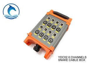 8 Channel Snake Cable Box XLR Stage Snake Cable Reel Box Matte PVC Overall Outer Jacket