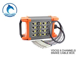 8 Channel Snake Cable Box XLR Stage Snake Cable Reel Box Matte PVC Overall Outer Jacket