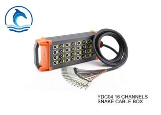YDC04 16 Channel Snake Cable Box XLR Snake Box , Audio Snake Cable With Stage Box 50ft
