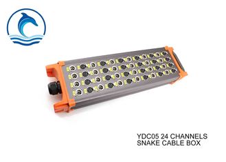 YDC05 Snake Cable Box 24 Channel Pro XLR Audio Snake Cable Stainless Steel Texture