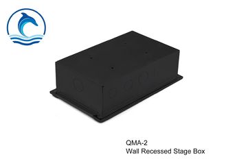 Aluminum Alloy Wall Recessed Stage Box With Two 86 Panels ROHS Compliant
