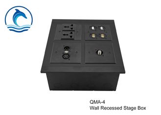QMA-4 16 Sockets Wall Recessed Outlet Box High Durability With Four 86 Panels