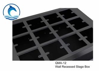 QMA-12 48 Sockets Recessed Outlet Box , Surface Mount Floor Box With Twelve 86 Panels