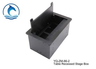 Aluminium Alloy Multicore Stage Box YQ-ZM-86-2 Table Mounted Outlet Box