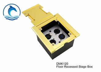 DMK120 Recessed Stage Box 5mm Stainless Panel With Premium Quality Connectors