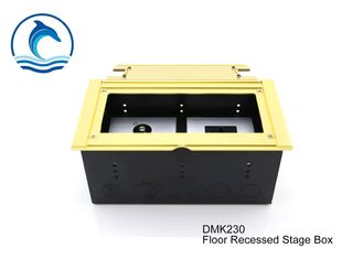 Multi Media Stainless Steel Outlet Box , Floor Socket Box Perfect Appearance