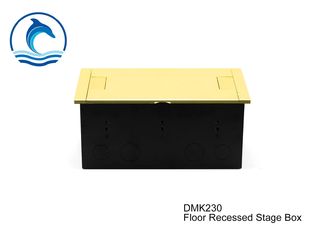 Multi Media Stainless Steel Outlet Box , Floor Socket Box Perfect Appearance