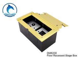 Multi Media Stainless Steel Outlet Box , Floor Socket Box Perfect Appearance