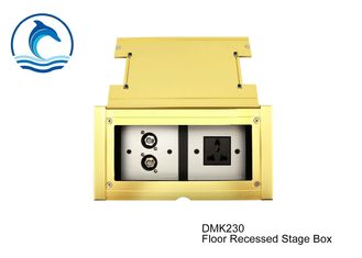 Multi Media Stainless Steel Outlet Box , Floor Socket Box Perfect Appearance