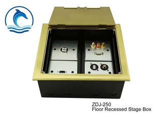Four 86 Panel Recessed Stage Box 250*220mm Surface Mount Floor Box ZDJ-250