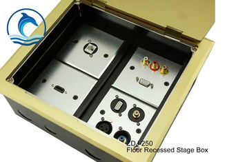 Four 86 Panel Recessed Stage Box 250*220mm Surface Mount Floor Box ZDJ-250