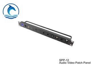 SPP-12 Audio Video Patch Panel Black Color Premium Quality Blank XLR Panels