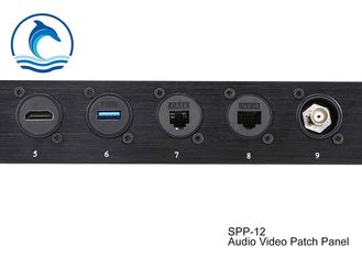 SPP-12 Audio Video Patch Panel Black Color Premium Quality Blank XLR Panels