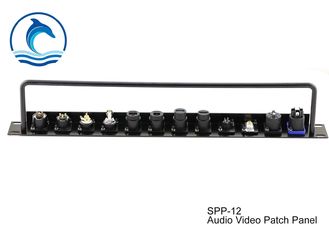 SPP-12 Audio Video Patch Panel Black Color Premium Quality Blank XLR Panels