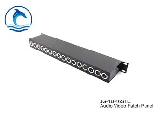 1U Rack Height Feed Through Patch Panel JG-1U-16STD Customized Logo Design