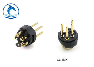 Cable Mount XLR Audio Connector Male Female Silver Plated , LC4MX XLR Mic Connector