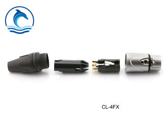 4 Pin XLR Connector XLR Audio Connector LC4FX XLR Panel Mount Female Connector