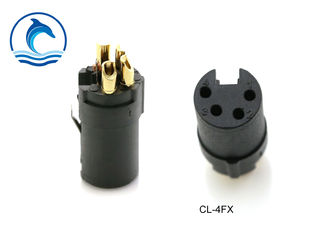 4 Pin XLR Connector XLR Audio Connector LC4FX XLR Panel Mount Female Connector