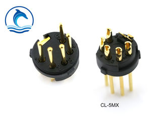 5 Pin XLR Connector LC5MX Male Silver Stain Chrome Gold Contacts 50Hz Dielectric Strength
