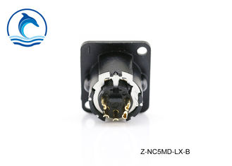 5 Pin XLR Audio Connector Metal Body XLR Chassis Z-NC5MD-LX-B XLR Input Connector