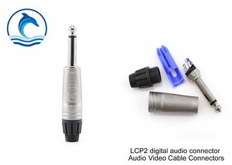 6.35mm 2 Pole Audio Video Cable Connectors LCP2 Digital Audio Connector