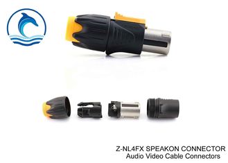 4 - Pole Audio Video Cable Connectors SpeakON Cable Connector Z-NL4FX
