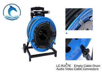 Audio Cable Connectors Metal Extension Cable Drum LC-RJC7E With CAT7 Connectors