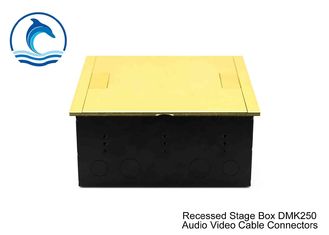 DMK250 Audio Video Cable Connectors Recessed Outlet Box / Floor Mount Electrical Box