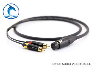 Twisted Pair Shielded Rca Audio Video Cable DZ192 XLR Bridge Bridging Adaptor Cable