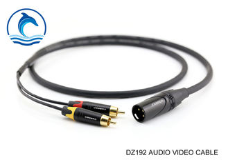 Twisted Pair Shielded Rca Audio Video Cable DZ192 XLR Bridge Bridging Adaptor Cable