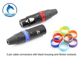 Male 3 Pin XLR Audio Connector Audio Cables And Connectors CL-3MXB