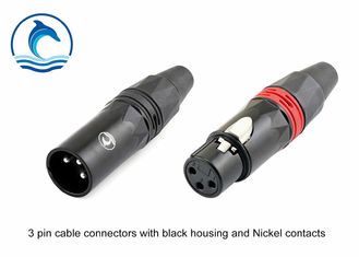 Male 3 Pin XLR Audio Connector Audio Cables And Connectors CL-3MXB