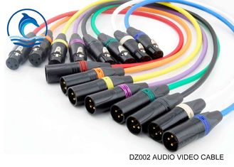 Gray Stereo Audio Video Cable 1m For Professional Sound Applications