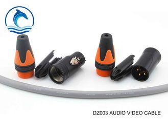 Male To Female Audio Video Cable With Canare Cable L-4E6 Gold Connectors