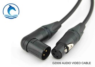 Digital Audio Cable Canare L-2T2S With NEUTRIK Angled XLR F To Angled XLR M