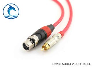 DZ266 XLR Male To RCA Male Cable 6 Feet / Black Audio Speaker Connectors