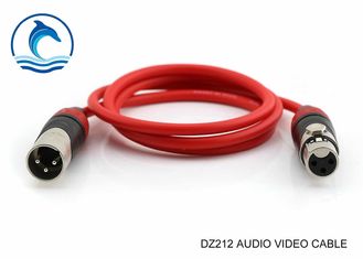 XLR Male To XLR Female Audio Video Cable 1 Feet  Black Color Custom Length