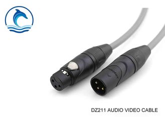 Gold Plated XLR Microphone Audio Video Cable Male To Female Gender