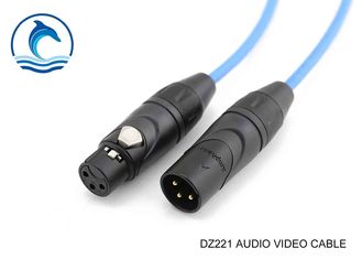 XLR Male To XLR Female Black Audio Video Cable 25ft For Speaker
