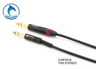 Golden Color 6.35mm TRS Microphone Connector Male High Precision 12 Months Warranty