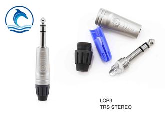 1/4" Stereo Jack TRS Microphone Connector Speaker Output Connector Crimp Terminal
