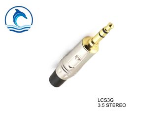 1/8 Inch Digital TRS Microphone Connector Zinc Alloy Material LCS3G