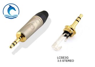 3.5mm LCSE3G 1/8" Speaker Cable Connectors For Telephone Switchboards