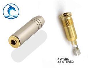Gold Plated Contacts TRS Microphone Connector Male 3 Pin Audio Jack ROHS