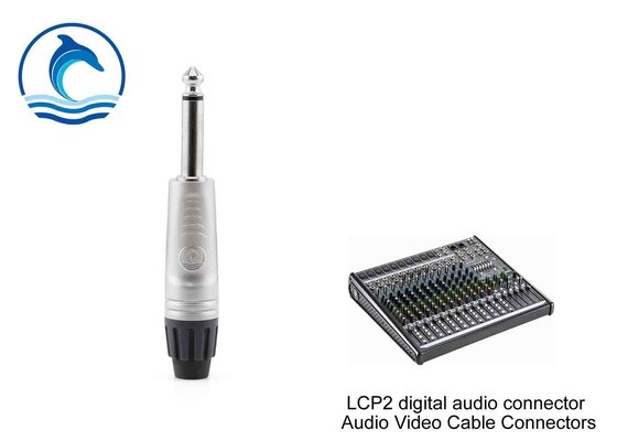 LCP2 2 Pole Audio Video Cable Connectors 1/4 Inch Mono Plug Audio Cable Connectors