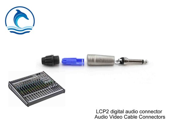 LCP2 2 Pole Audio Video Cable Connectors 1/4 Inch Mono Plug Audio Cable Connectors